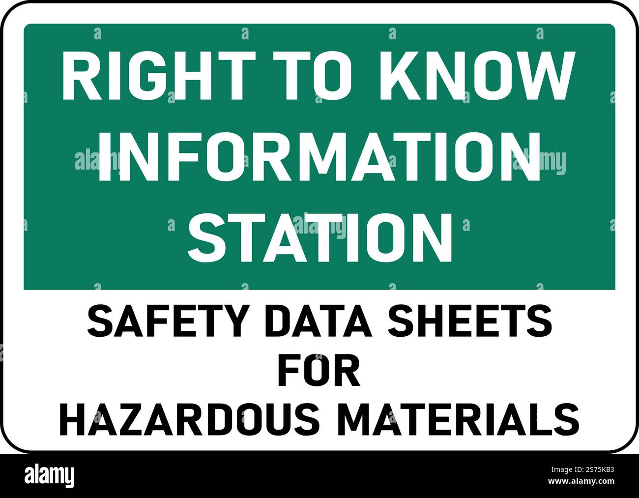 Safety Data Sheets For Materials Sign On White Background Stock Vector ...