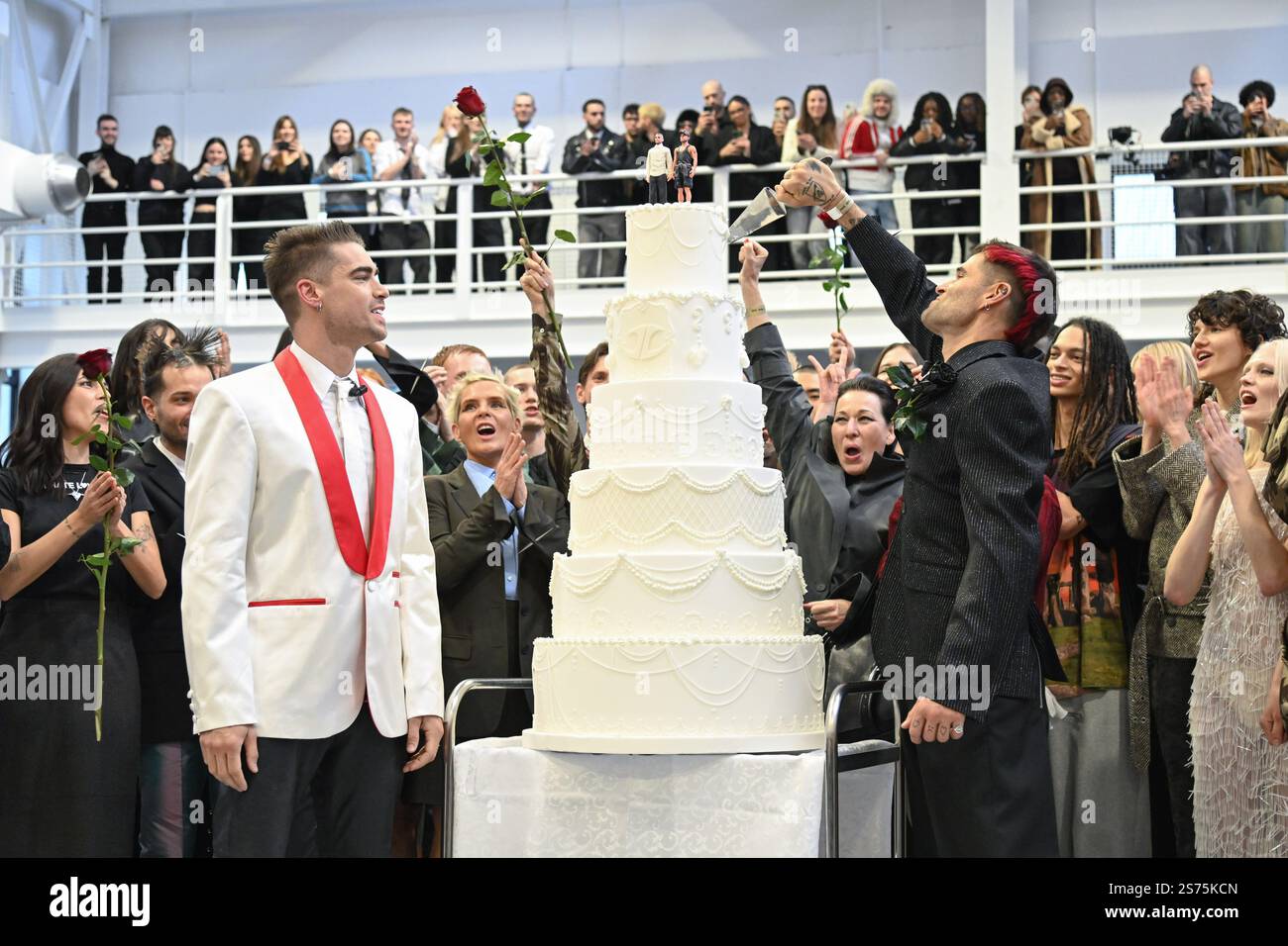 Milan, Italy. 18th Jan, 2025. Men's Fashion, Fall/Winter 2025.- Jordan ...