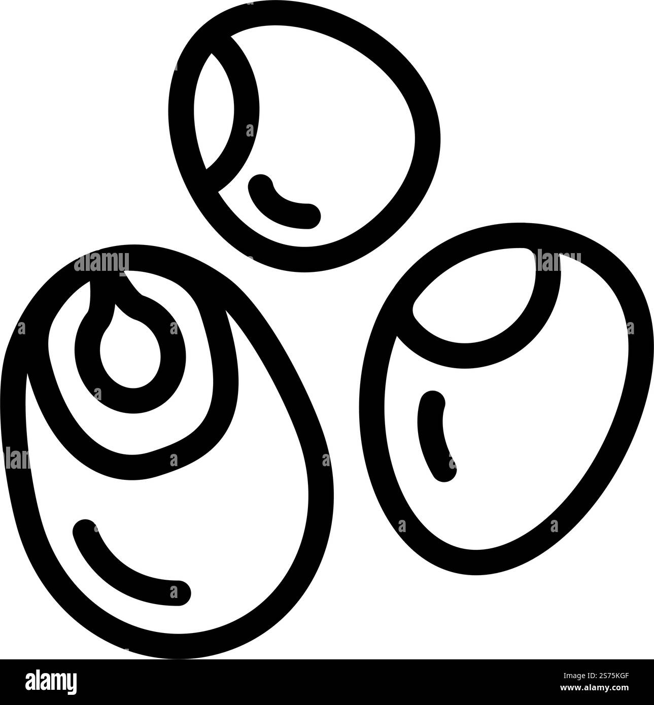 millet grain food line icon vector. millet grain food sign. isolated ...