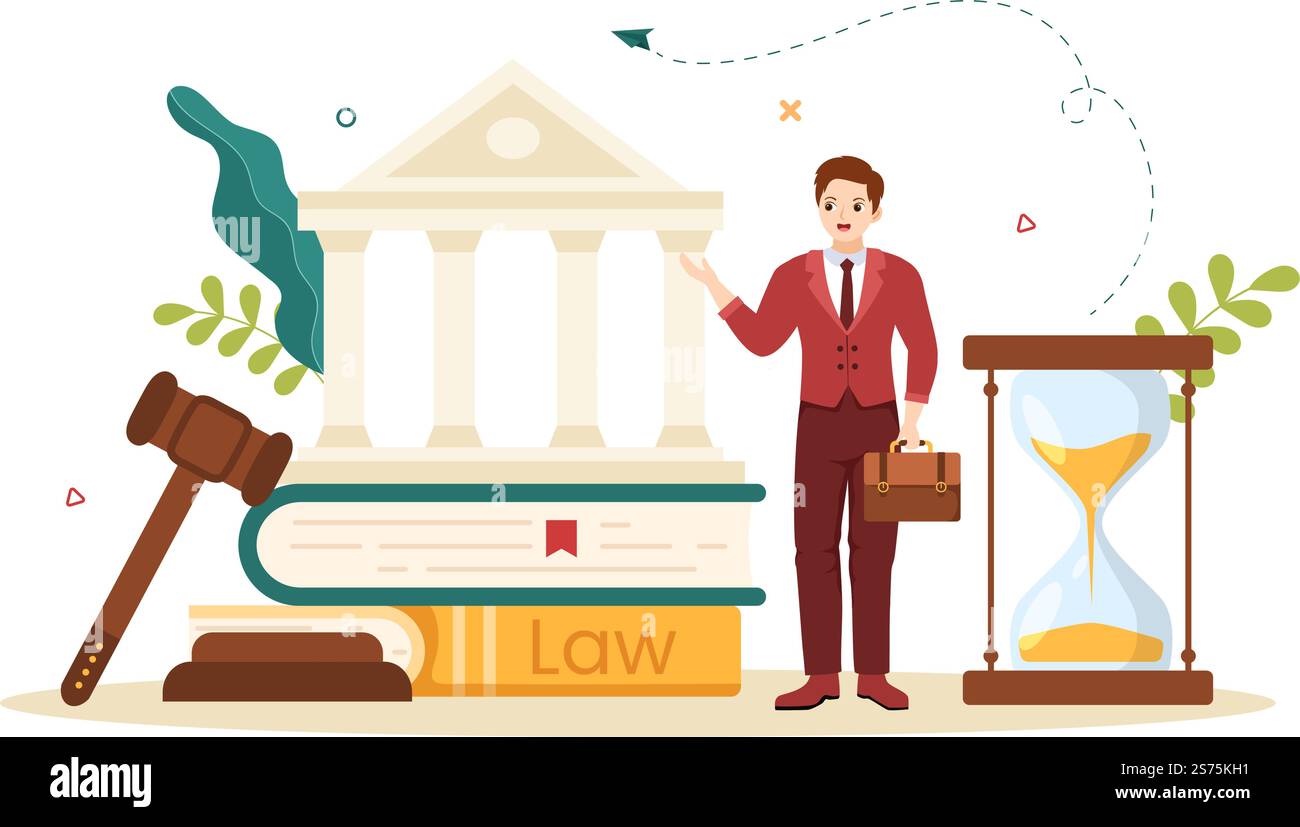 Law Firm Services with Justice, Legal Advice, Judgement and Lawyer ...