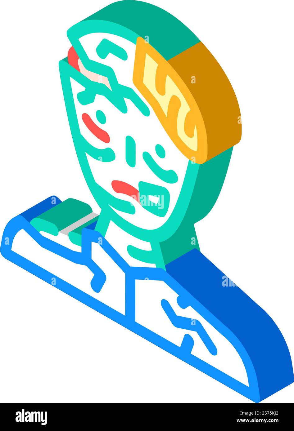 zombie dead isometric icon vector. zombie dead sign. isolated symbol ...