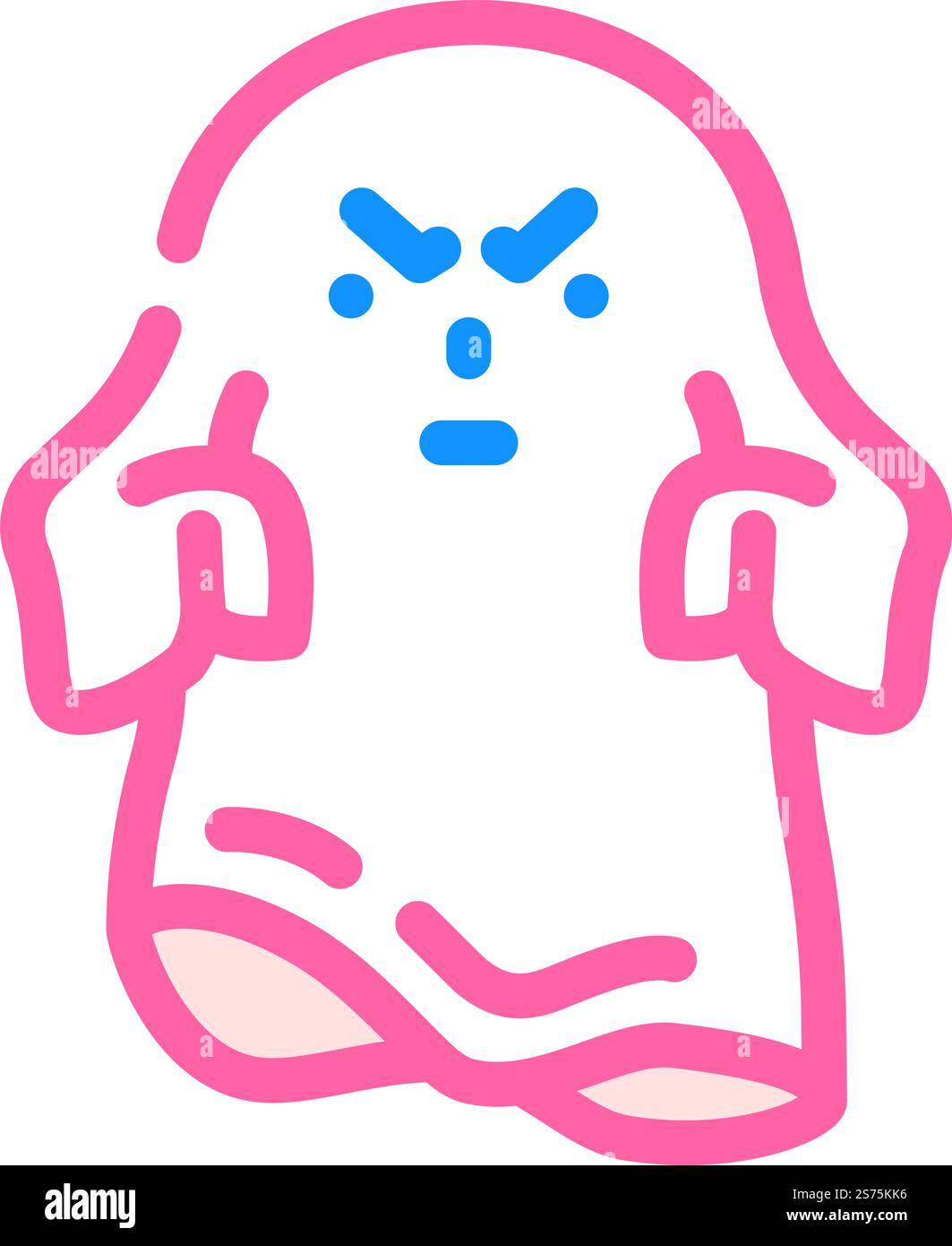 phantom ghost color icon vector. phantom ghost sign. isolated symbol ...