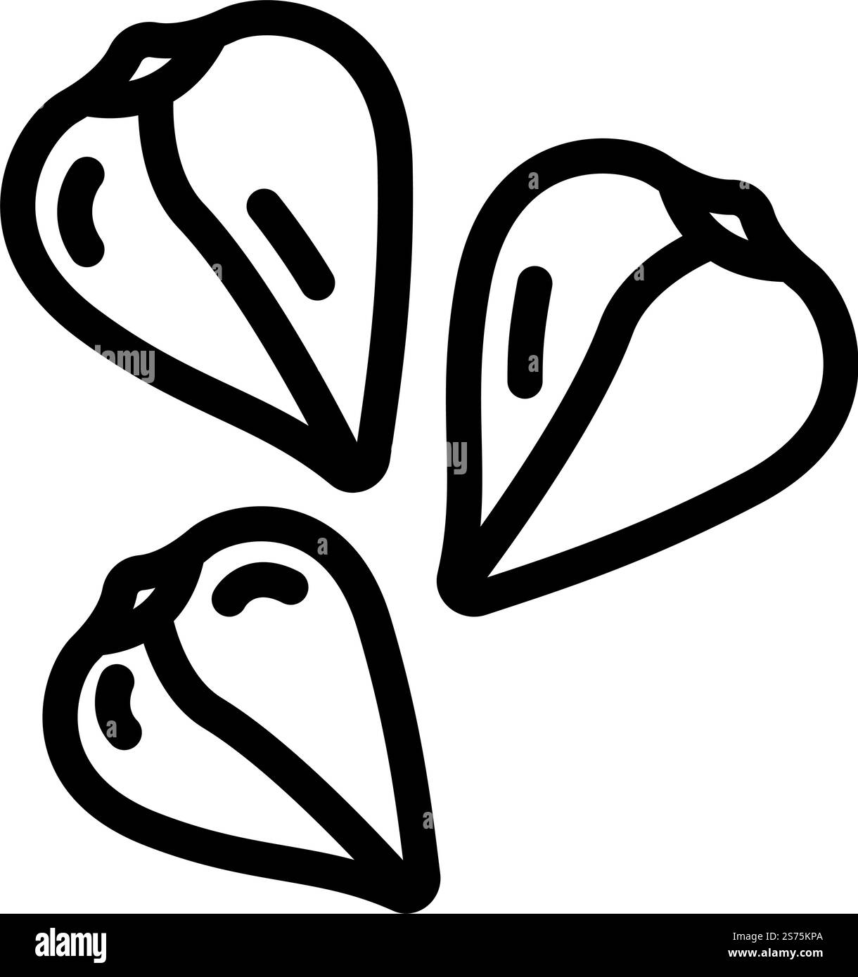 buckwheat grain healthy line icon vector. buckwheat grain healthy sign ...