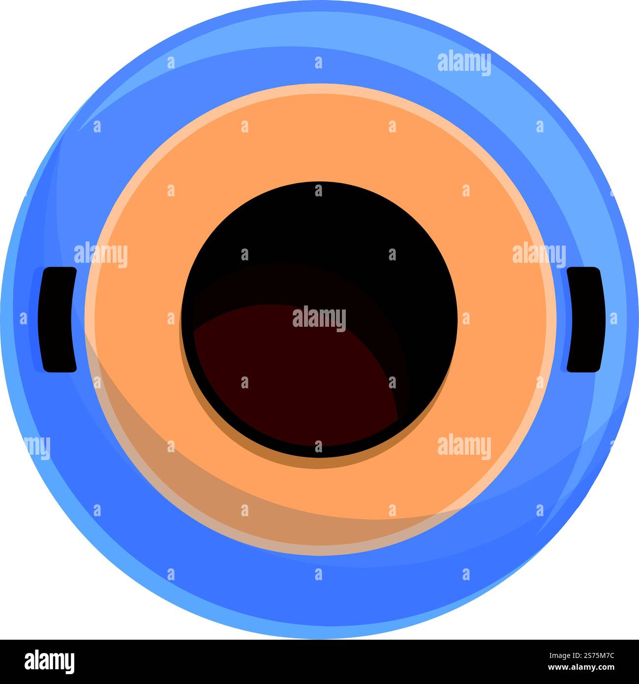 Snow tube icon cartoon vector. Winter tubing. Mountain activity. Snow ...