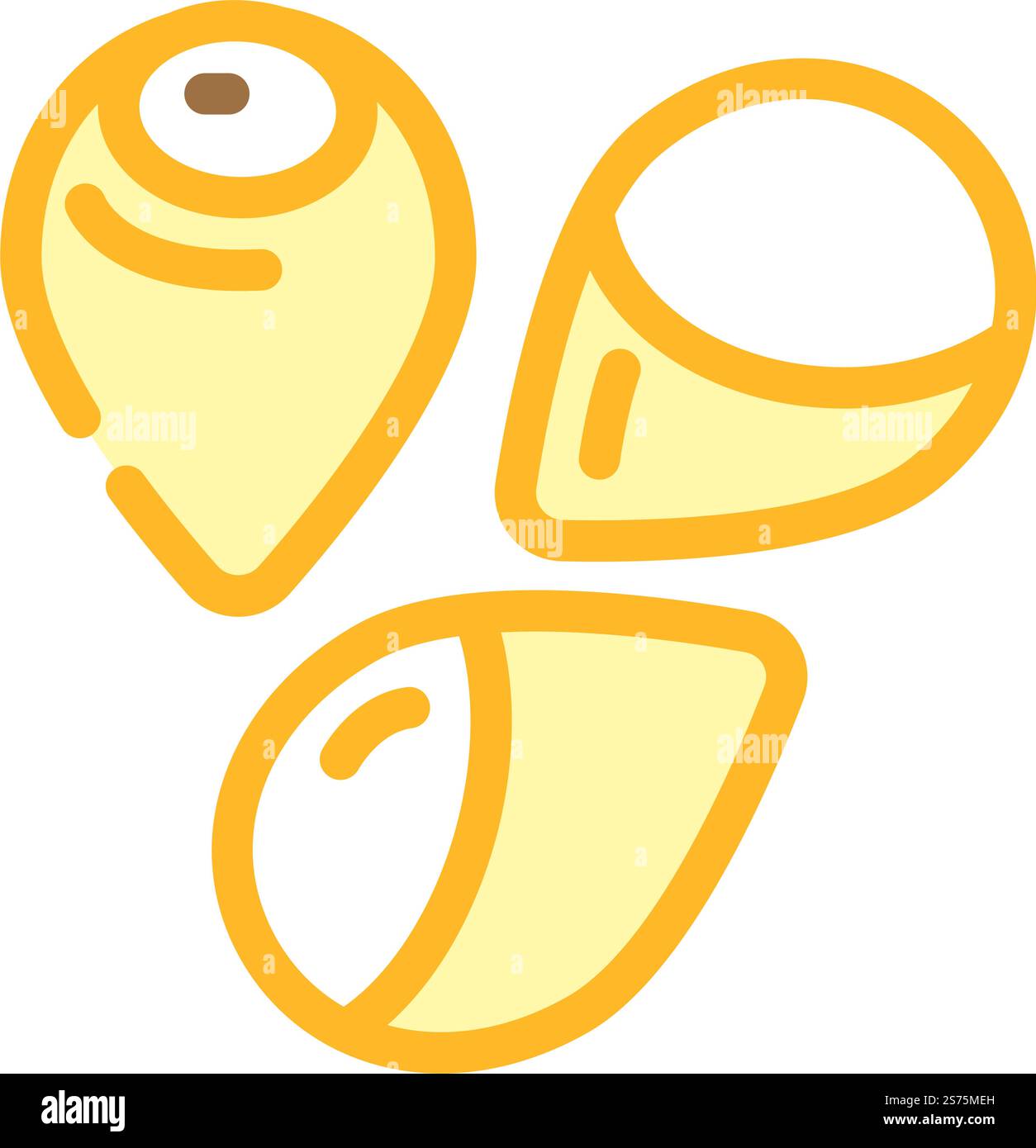 sorghum grain food color icon vector. sorghum grain food sign. isolated ...