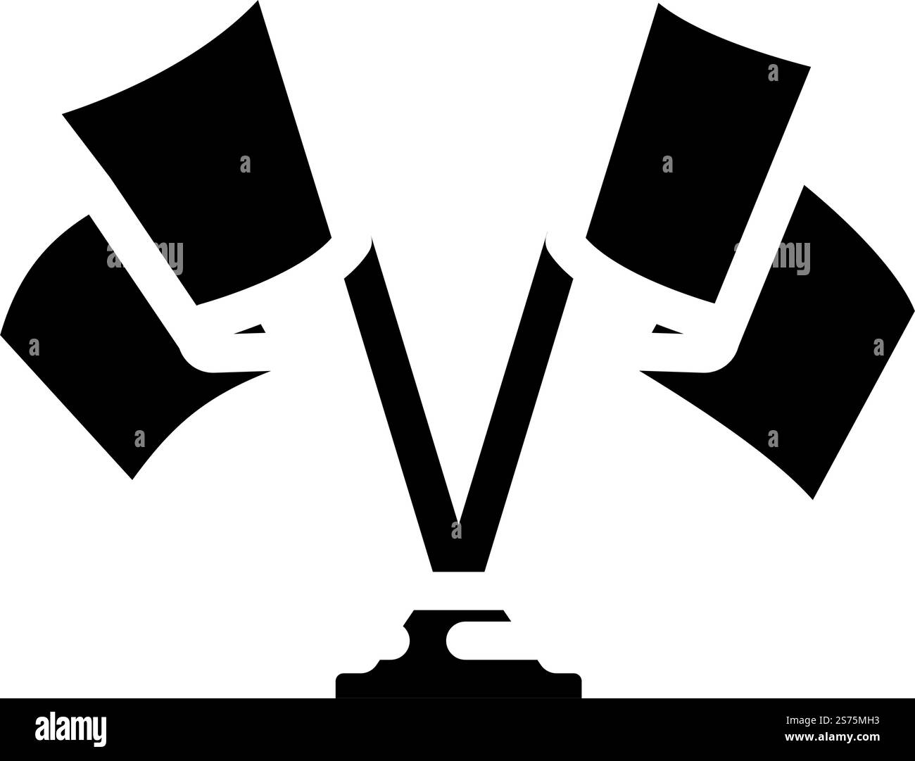 pole flag glyph icon vector. pole flag sign. isolated symbol ...