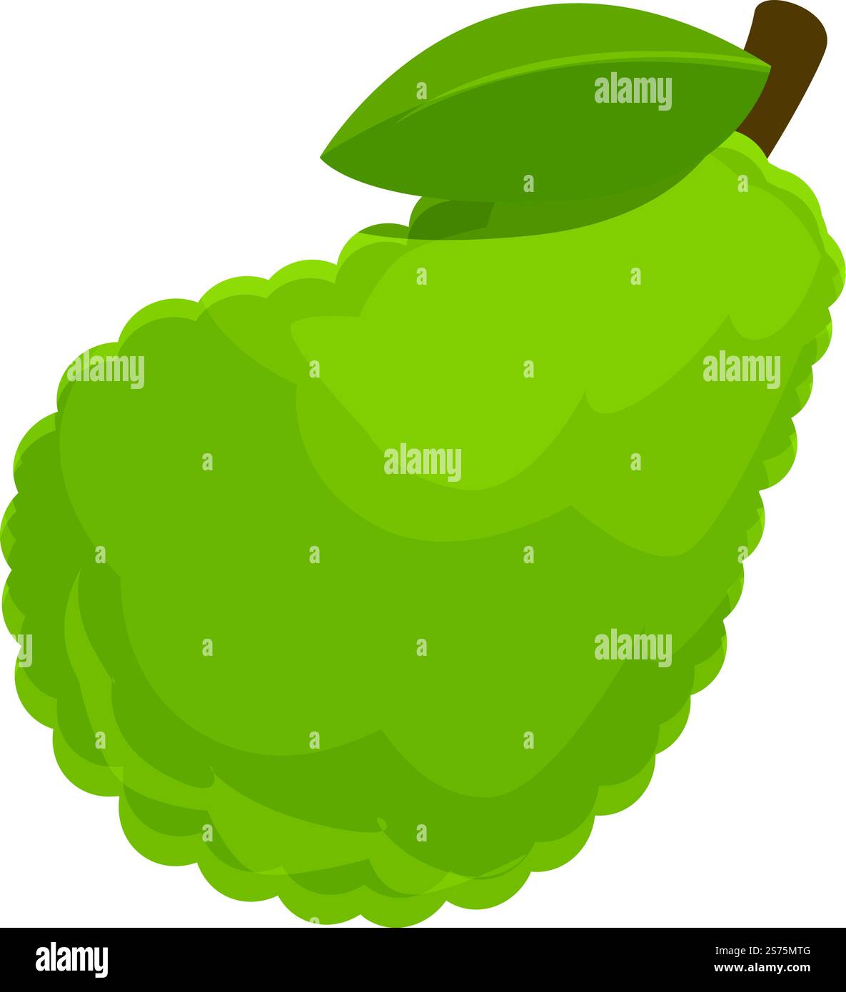 Green jackfruit icon cartoon vector. Organic fruit. Tropical nature ...