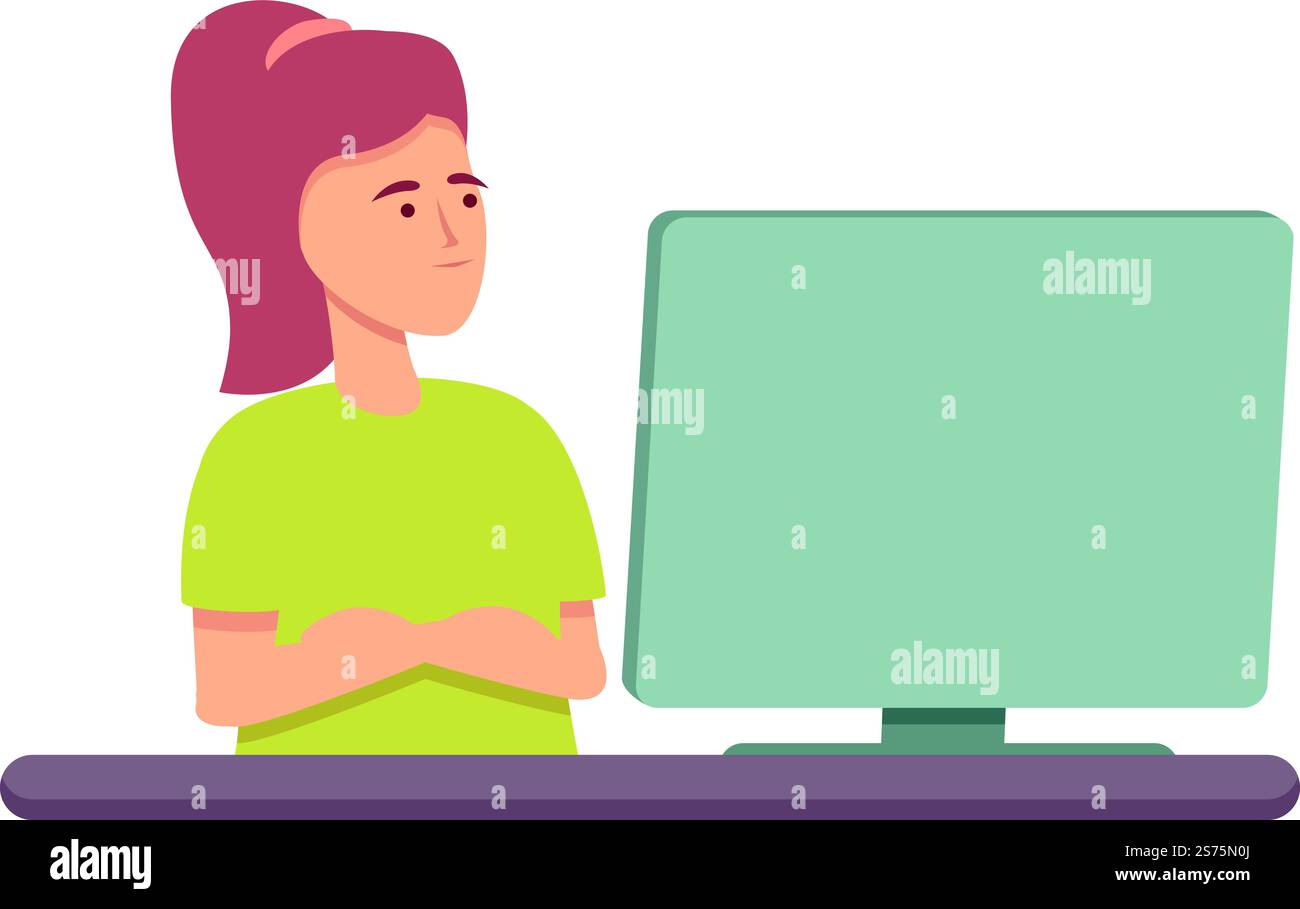 Project programming icon cartoon vector. Computer science. Classroom children. Project ...