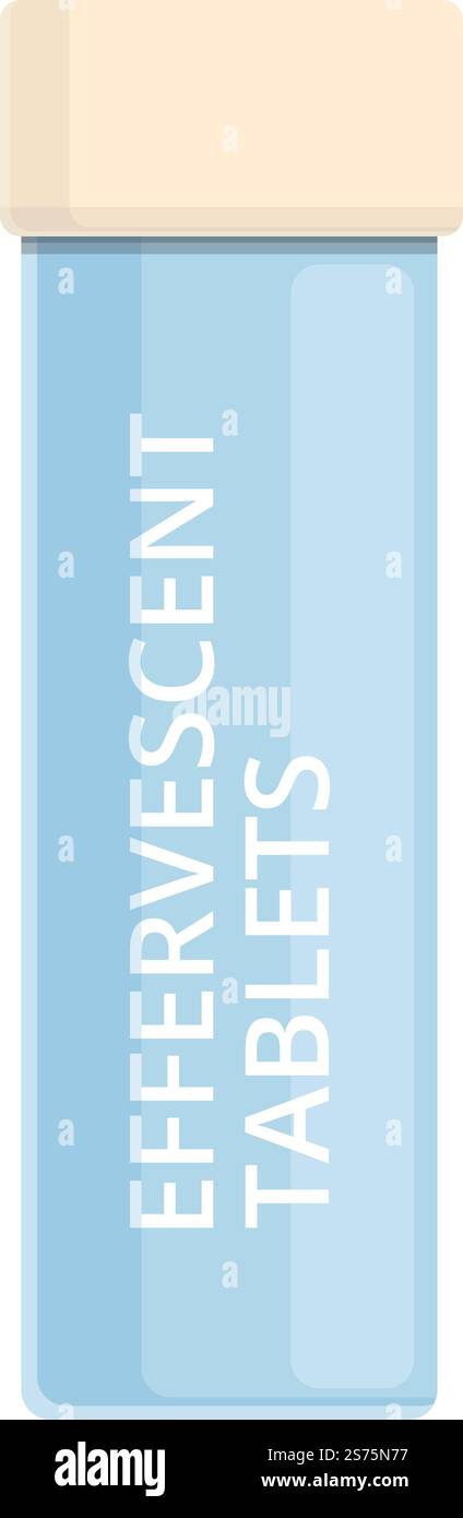 Effervescent tablets icon cartoon vector. Medicine drug. Health aspirin ...