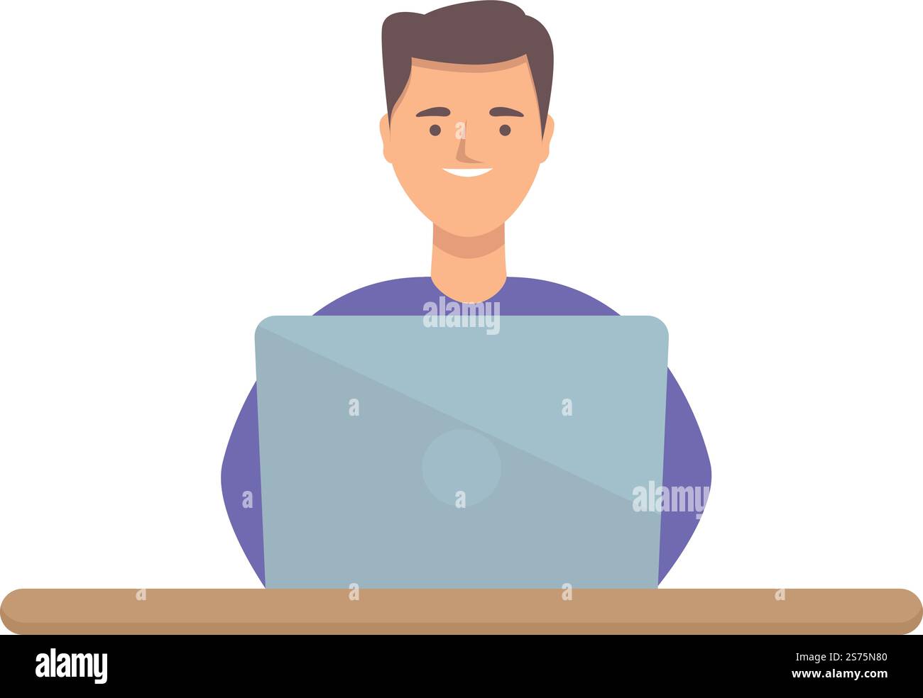 Programming work icon cartoon vector. Computer technology. Classroom children. Programming work ...