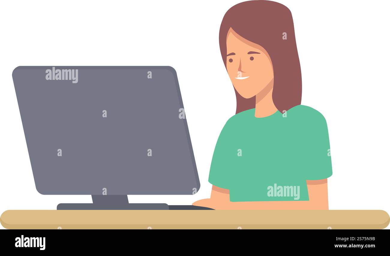 Coding icon cartoon vector. Computer education. Kid code. Coding icon ...