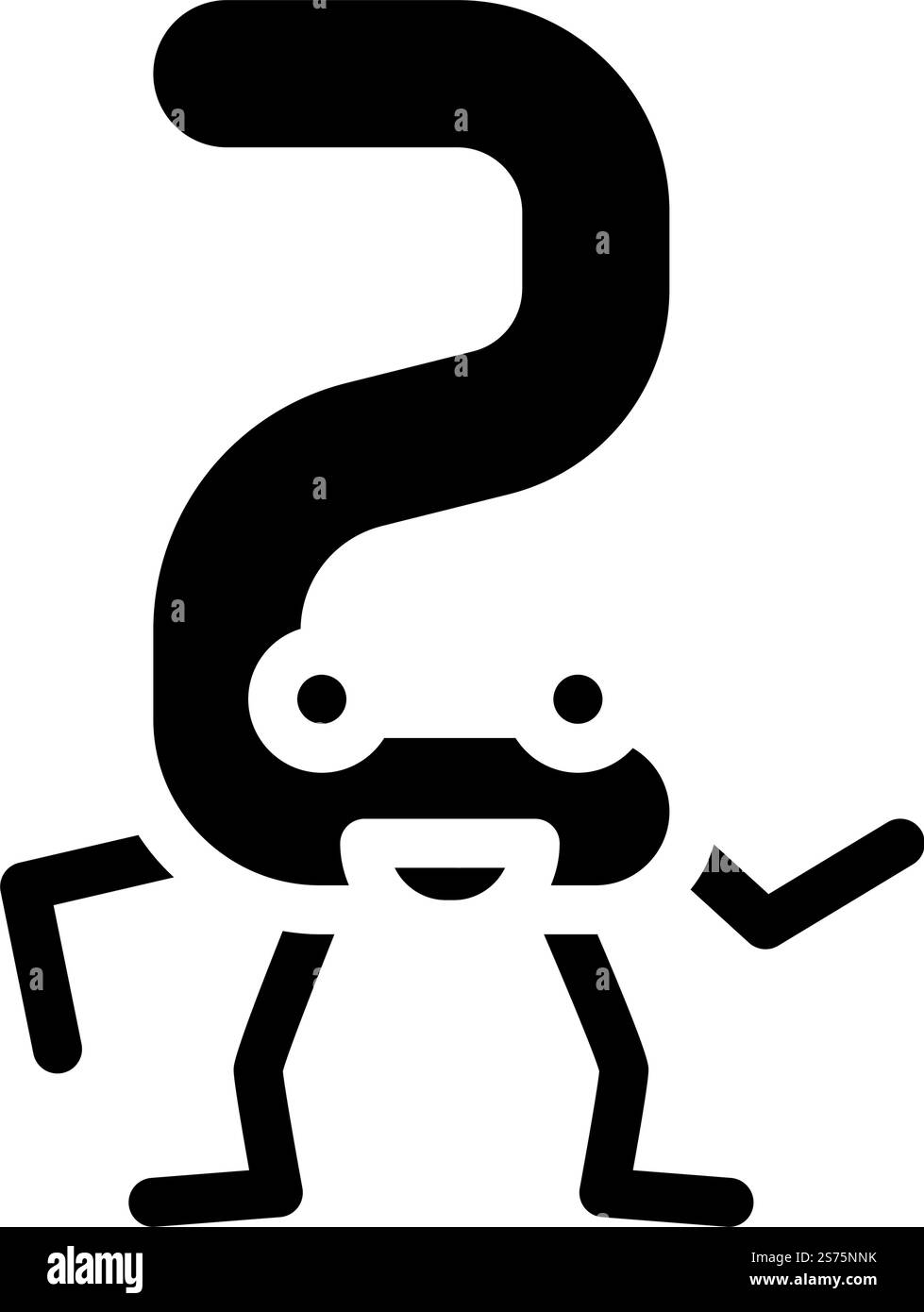 two number character glyph icon vector. two number character sign ...