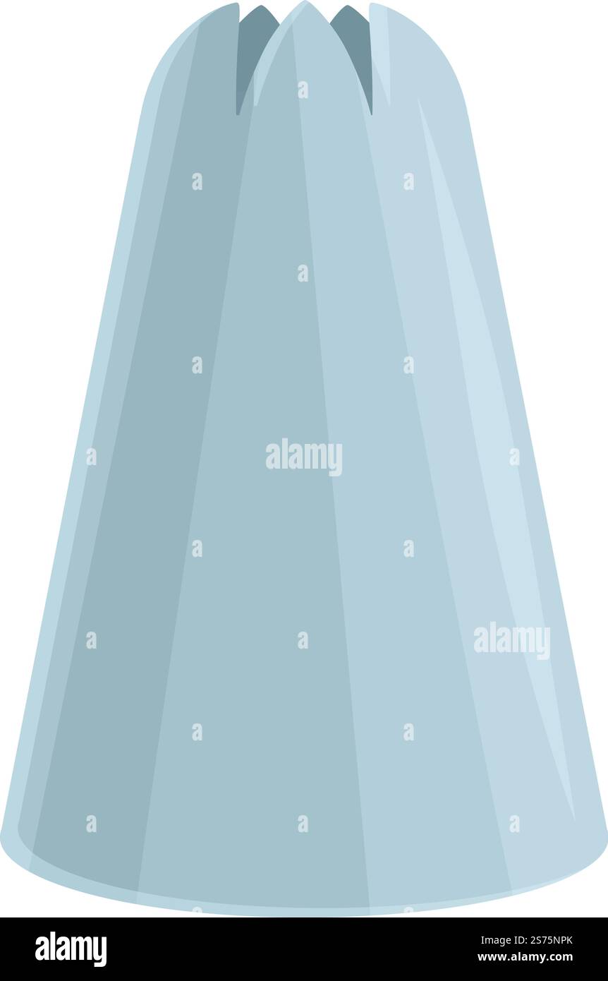 Icing nozzle topping icon cartoon vector. Cream food. Sugar tube. Icing ...