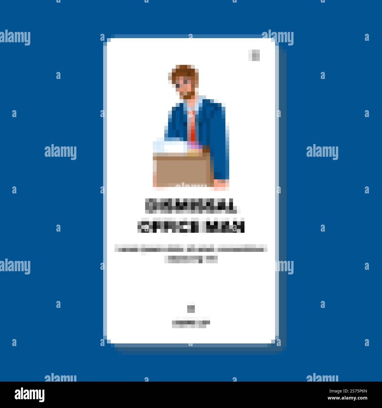 dismissal office man vector. employee work, job fired, failure problem ...