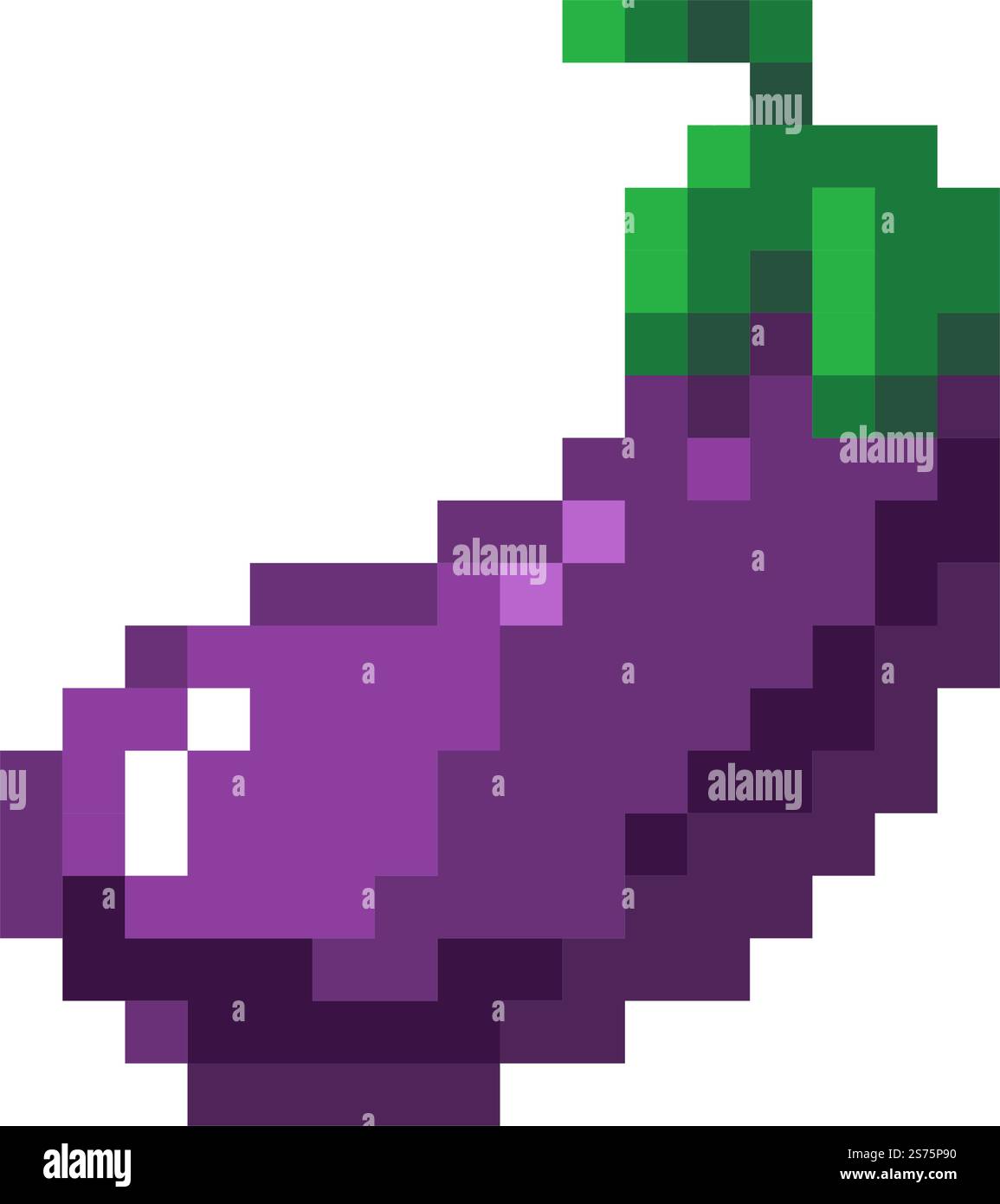 Pixelated aubergine hi-res stock photography and images - Alamy