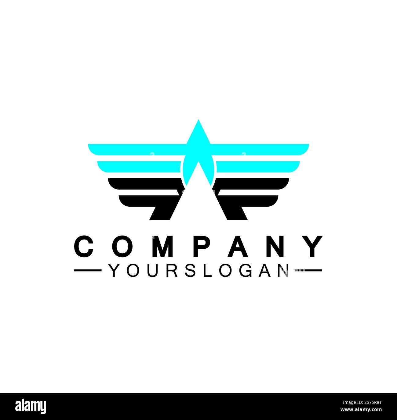 letter A wings logo vector illustration Stock Vector Image & Art - Alamy