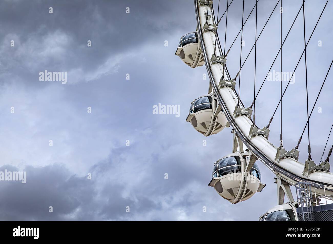 Las Vegas, Nevada, USA - October 25, 2021: Close up of the High Roller ...
