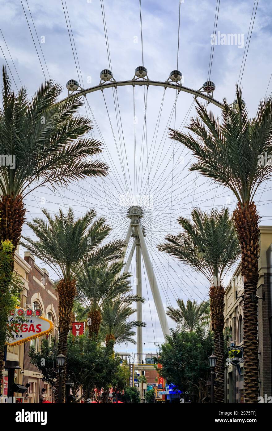 Las Vegas, Nevada, USA - October 25, 2021: The LINQ Promenade, a ...