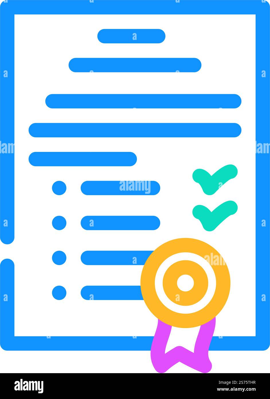 standard esg color icon vector. standard esg sign. isolated symbol ...