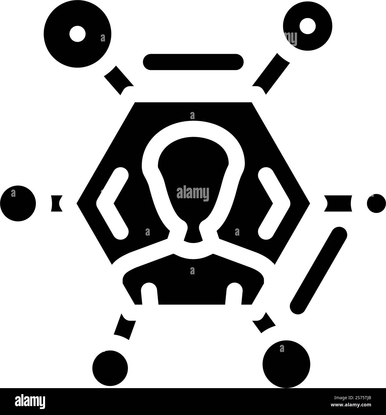 society esg glyph icon vector. society esg sign. isolated symbol ...