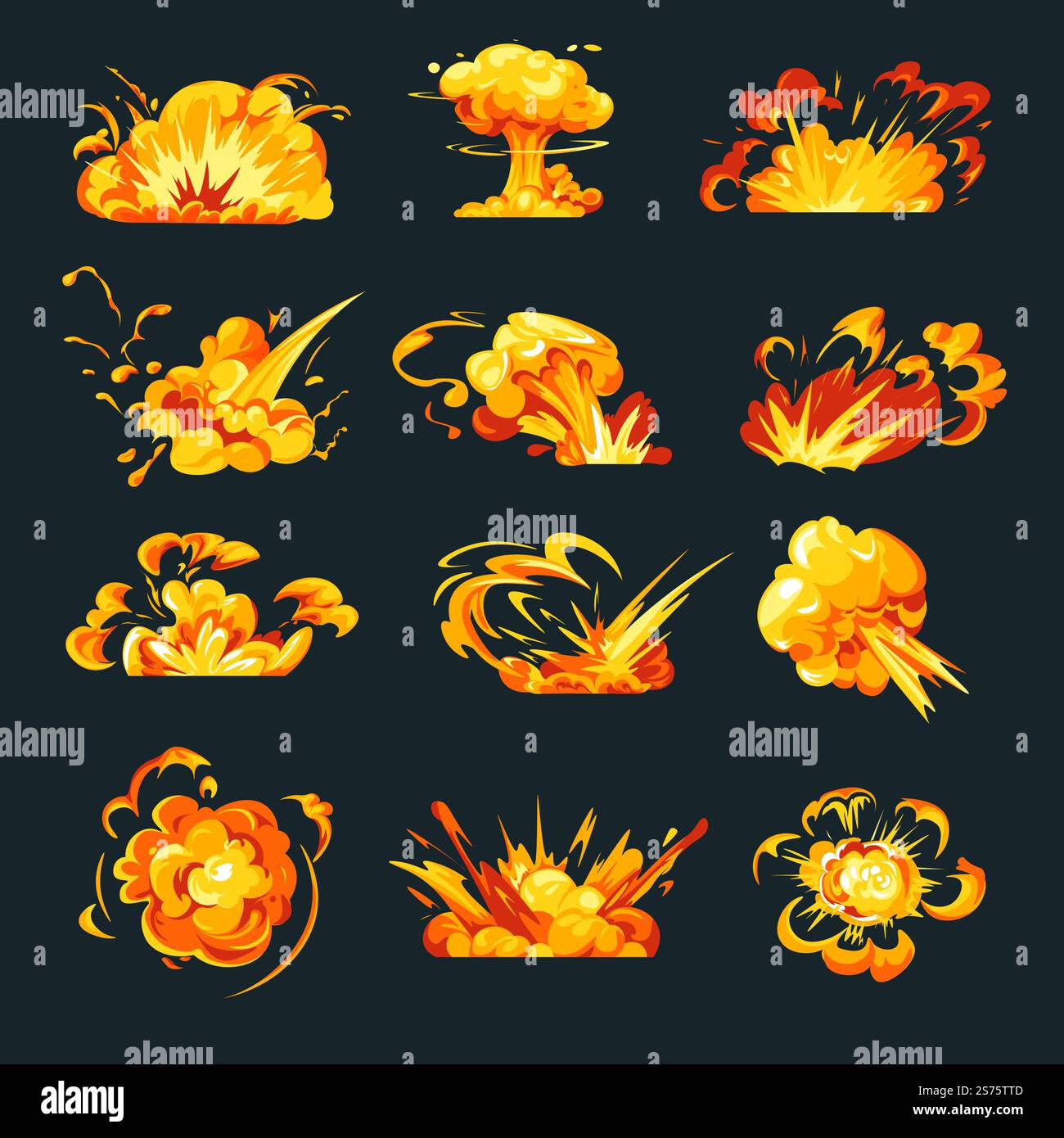 Detonation or discharge, eruption and ignition. Explosions and burst of ...
