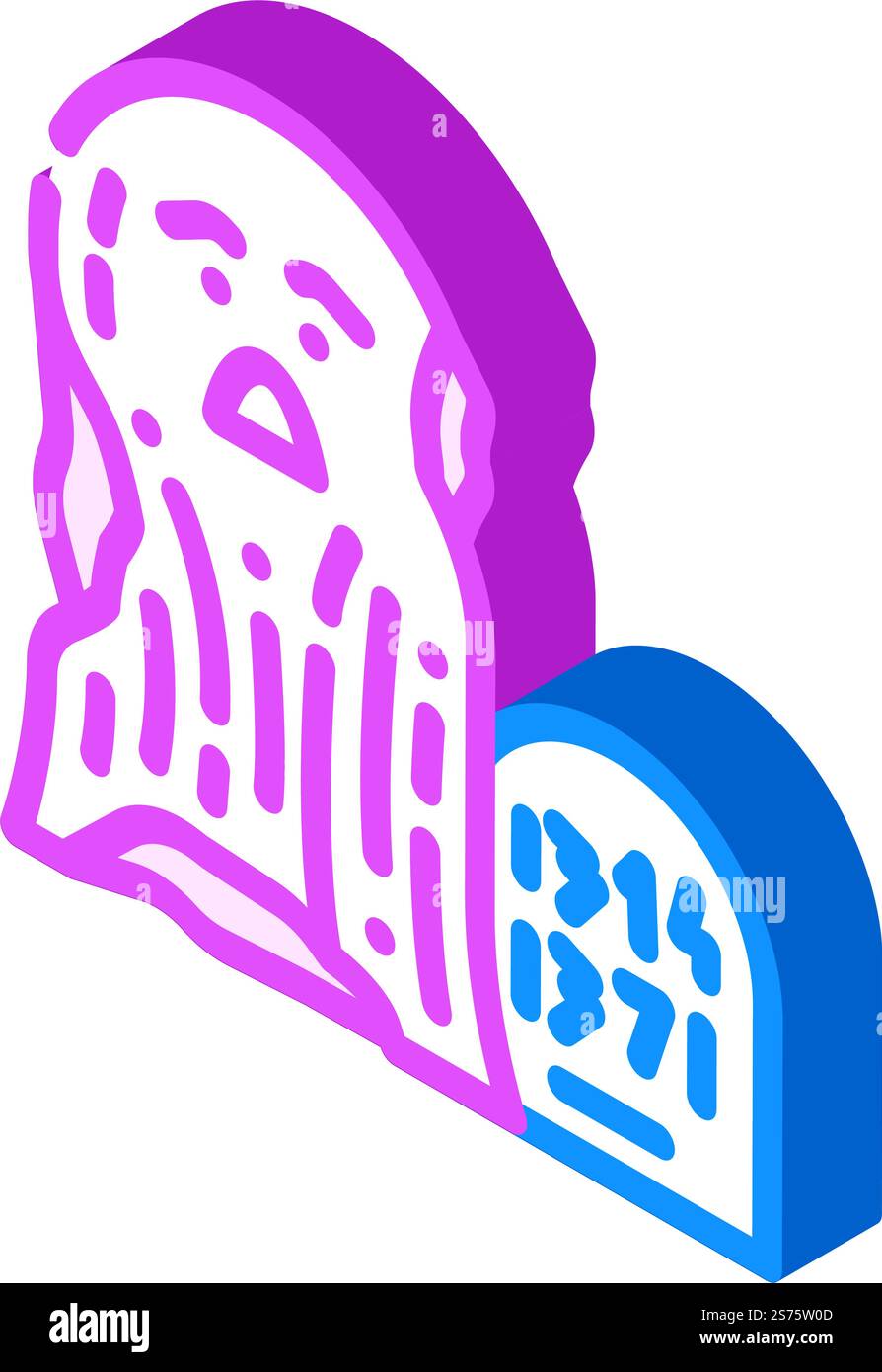 old ghost isometric icon vector. old ghost sign. isolated symbol ...