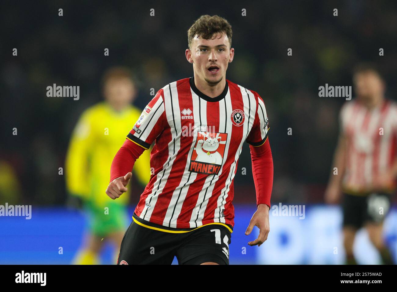 Sheffield, UK. 18th Jan, 2025. Harrison Burrows of Sheffield United ...