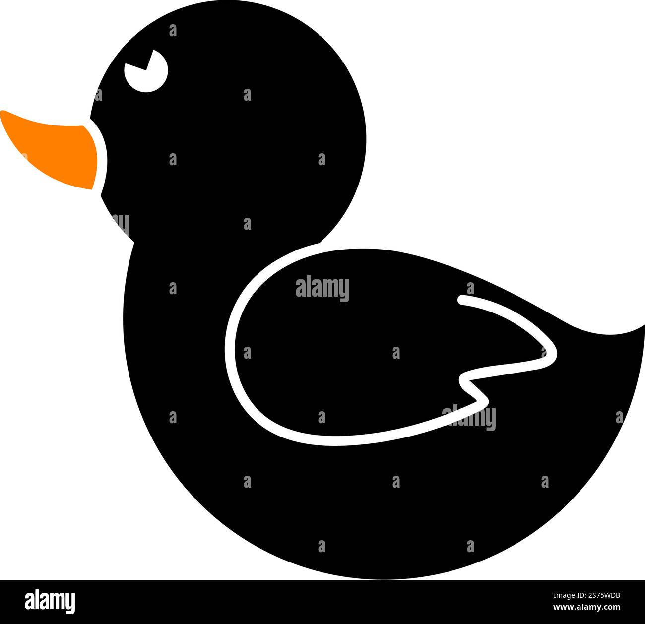 Duck logo vector ilustration icon flat design template Stock Vector ...