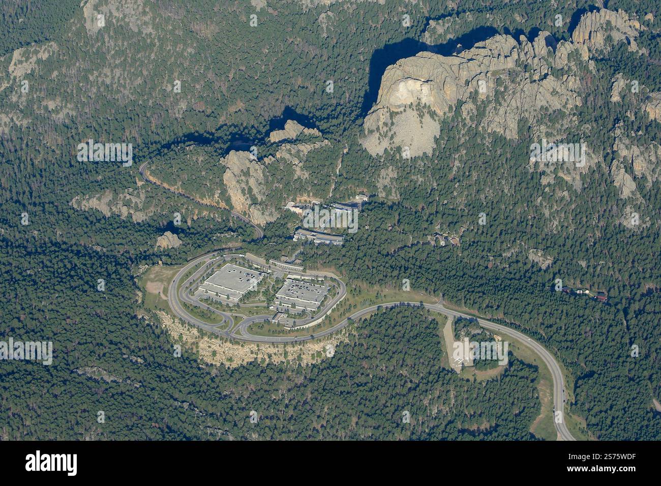 Aerial View of Mount Rushmore National Memorial, South Dakota, USA ...