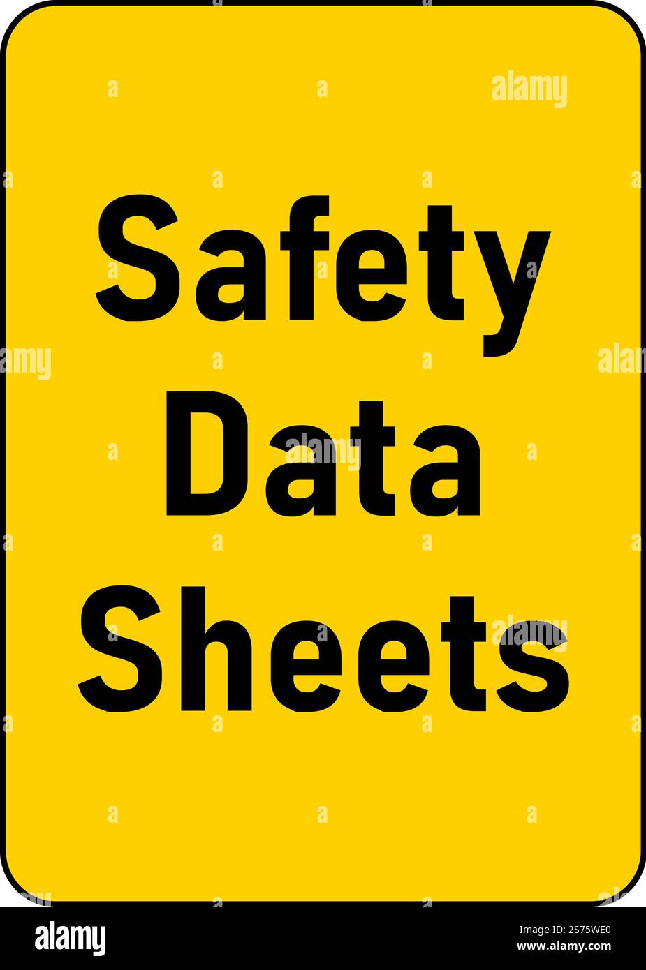 Safety Data Sheets Sign On White Background Stock Vector Image & Art ...