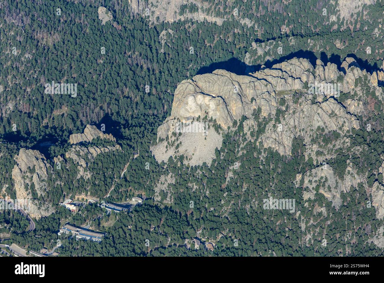 Aerial View of Mount Rushmore National Memorial, South Dakota, USA ...
