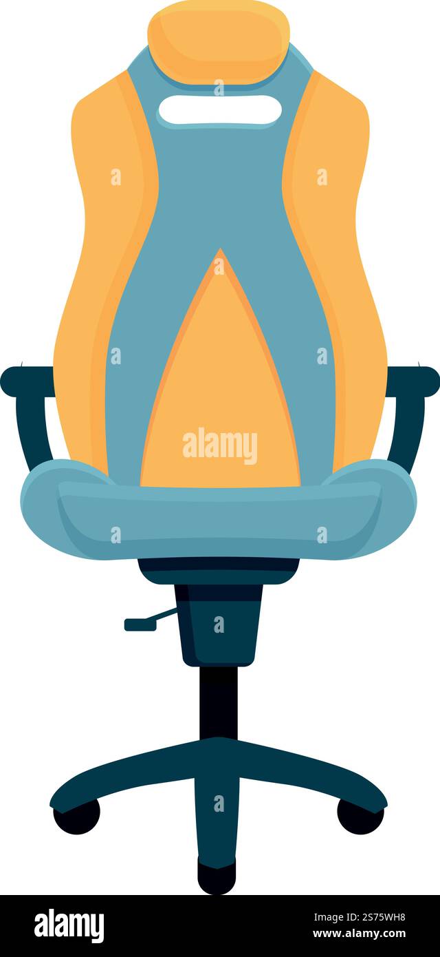 Chair icon cartoon vector. Gaming seat. Front office. Chair icon ...