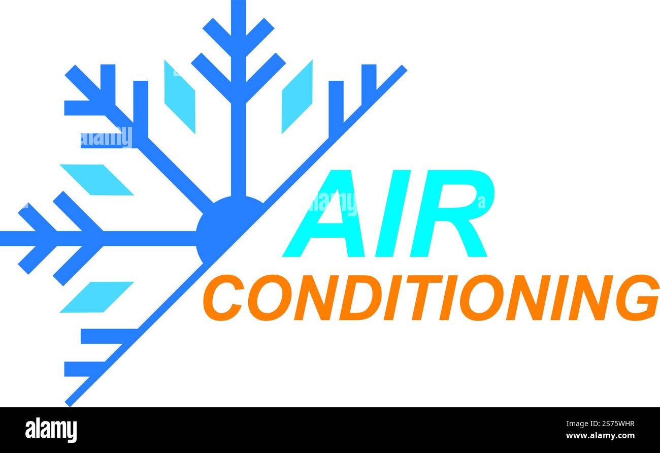 Air conditioner logo icon illustration vector flat design Stock Vector ...