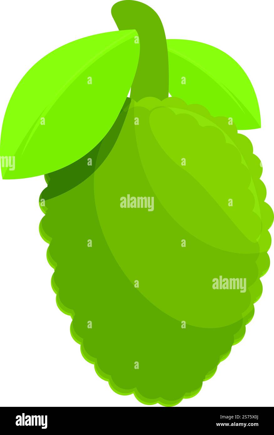Tropical jackfruit icon cartoon vector. Fruit food. Organic exotic ...