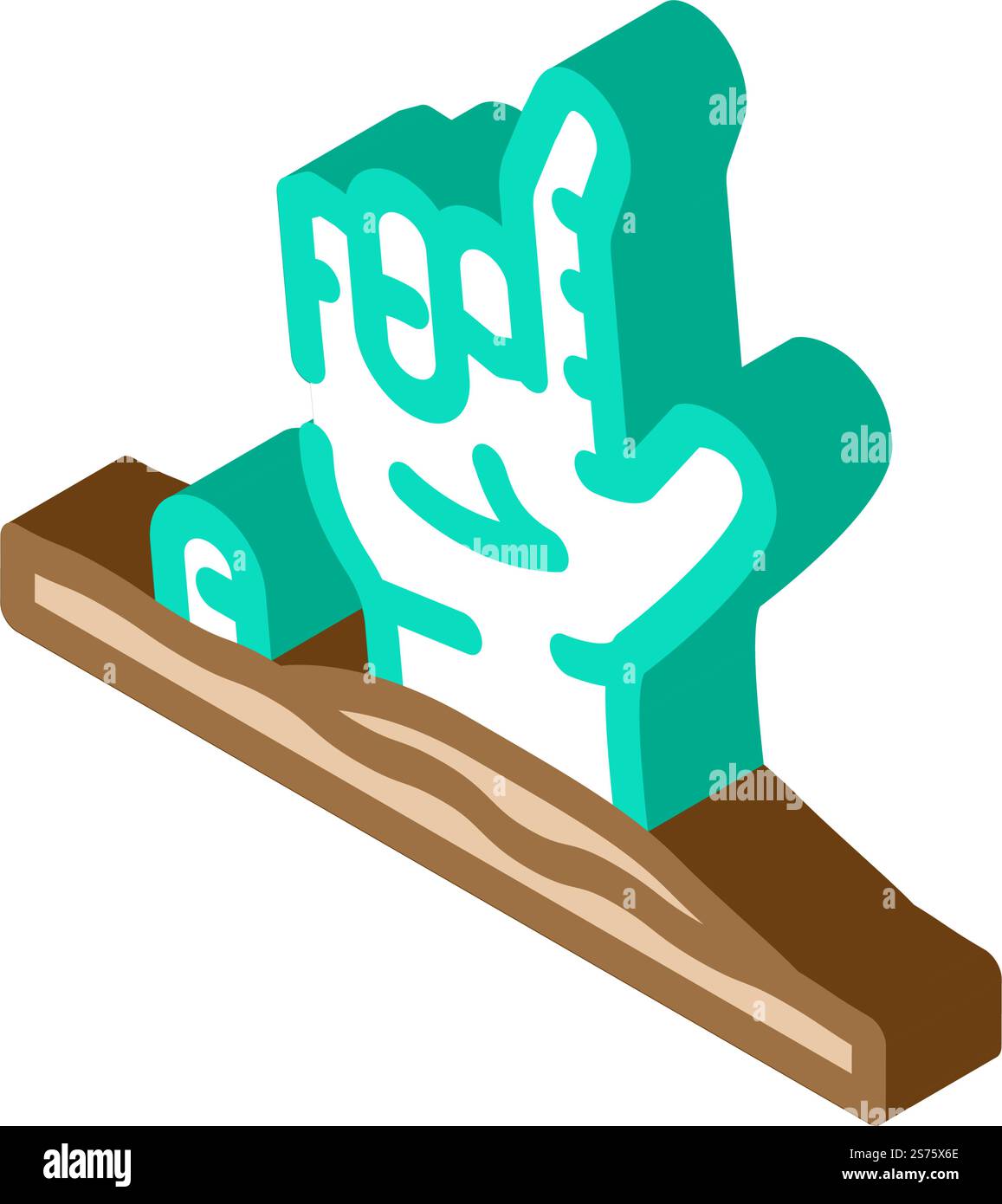 hand corpse zombie isometric icon vector. hand corpse zombie sign ...