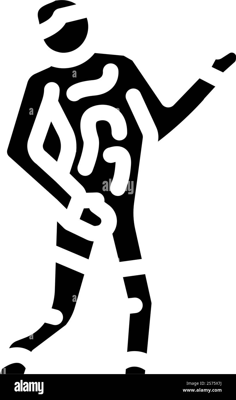 Monster zombie glyph icon Stock Vector Images - Alamy