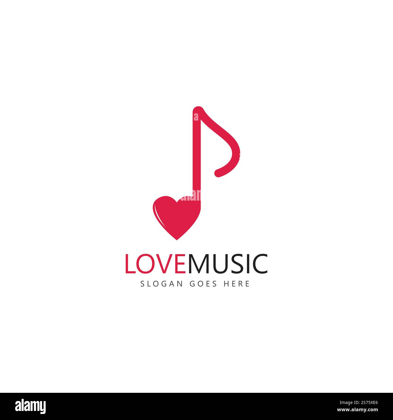 love music logo template vector Stock Vector Image & Art - Alamy