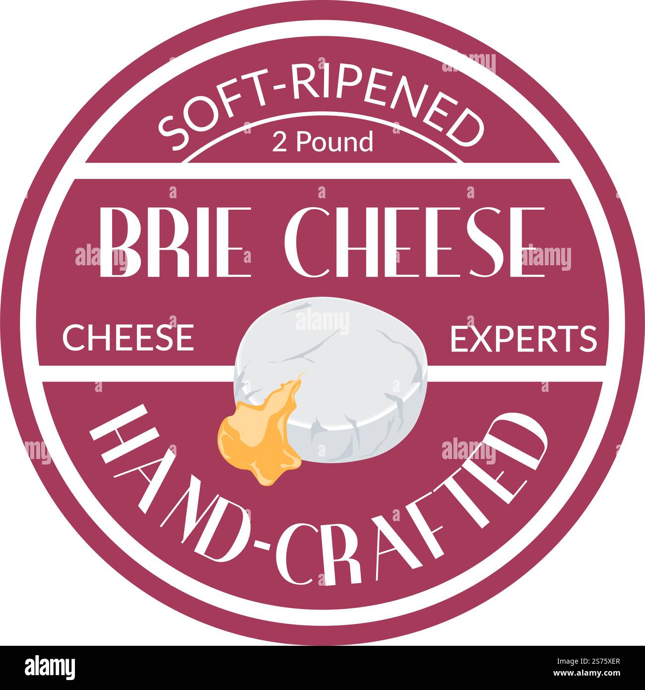 Brie cheese, soft ripened and hand crafted dairy product. Cheese ...