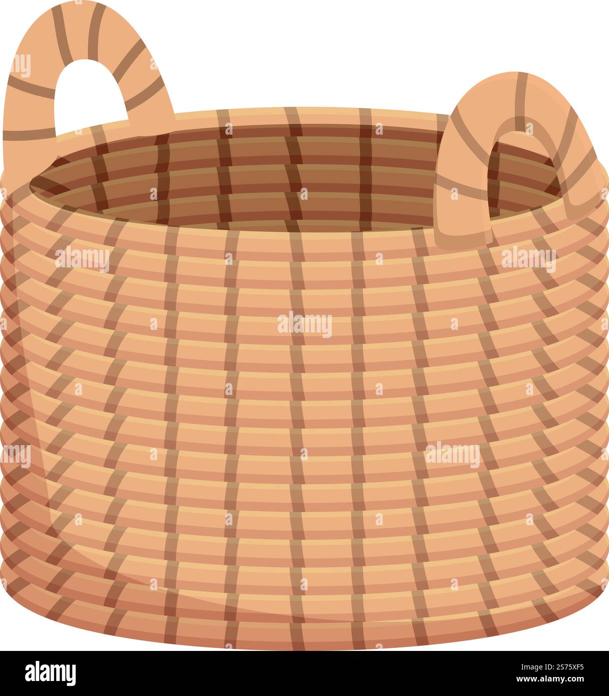 Knot basket icon cartoon vector. Natural braid. Decoration cable. Knot ...