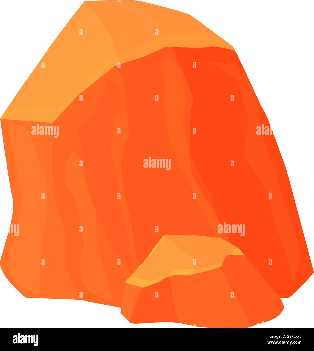 Rock cliff icon cartoon vector. Grand canyon. Nature desert. Rock cliff ...