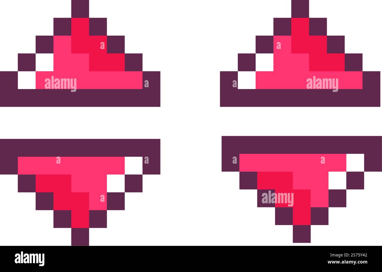 Navigation arrows showing up and down, isolated cursors pixelated icons for playing interface ...