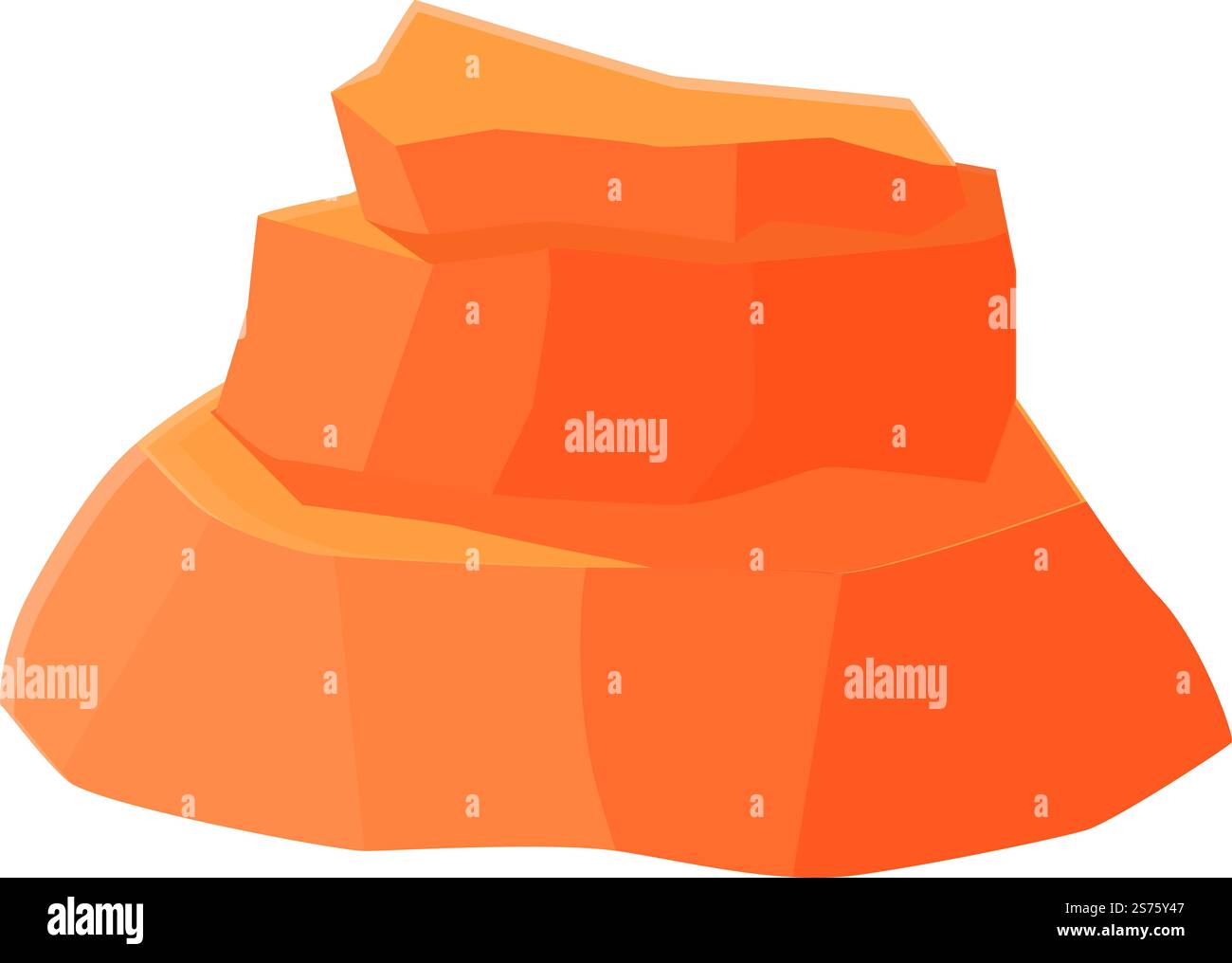 American canyon icon cartoon vector. Rock cliff. Park desert. American ...