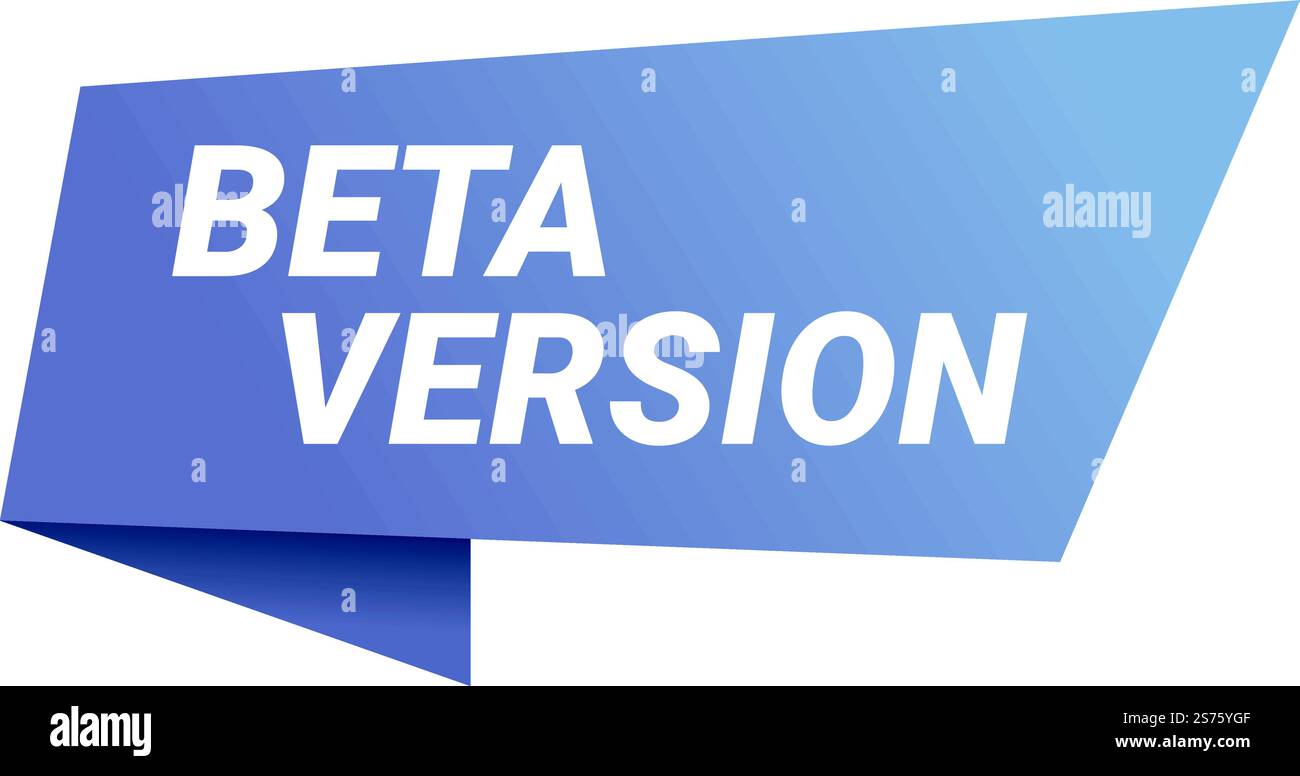 New beta version icon cartoon vector. Computer upgrade. Online app. New beta version icon ...