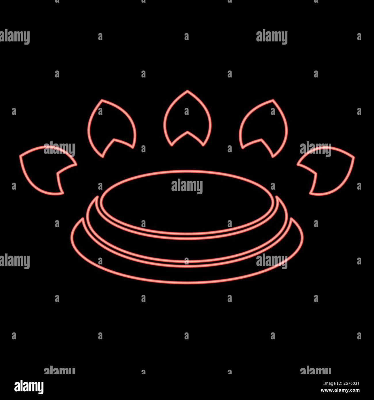 Neon gas burner stove symbol type cooking surfaces sign utensil ...