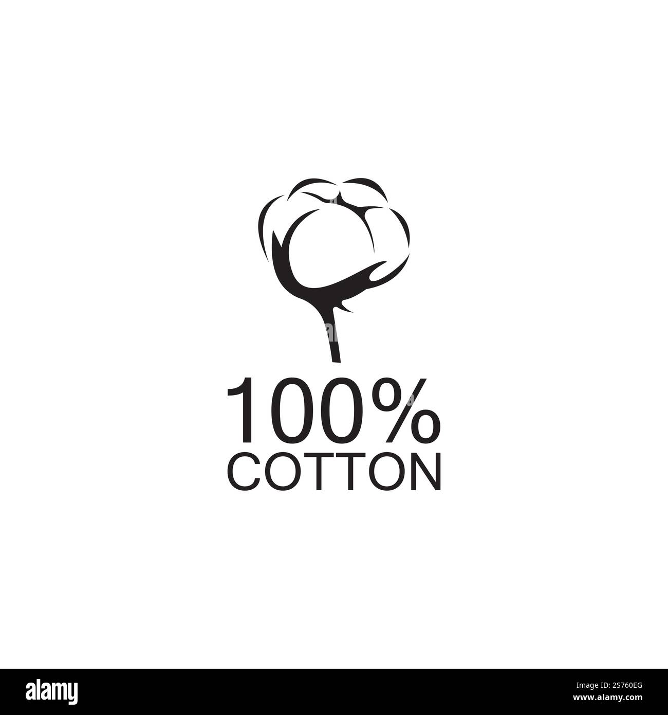 100% cotton icon.Natural organic cotton, pure cotton vector labels.logo ...
