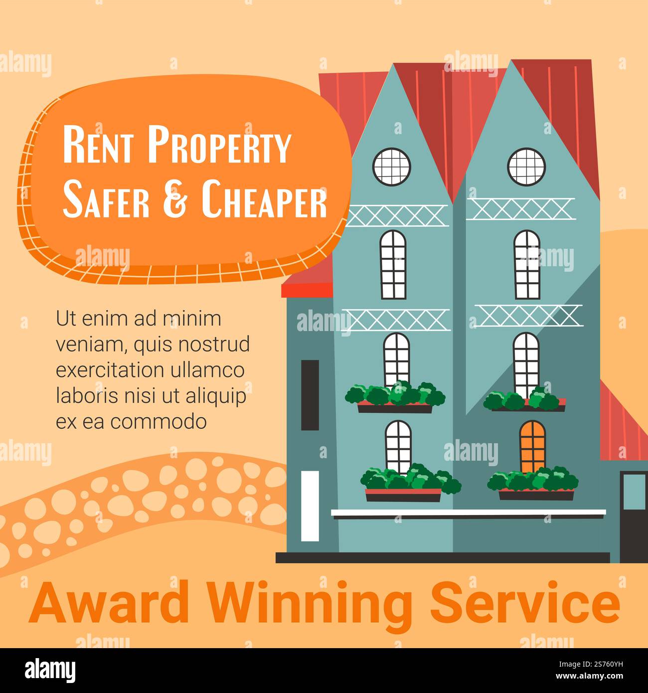 Award winning housing Stock Vector Images - Alamy