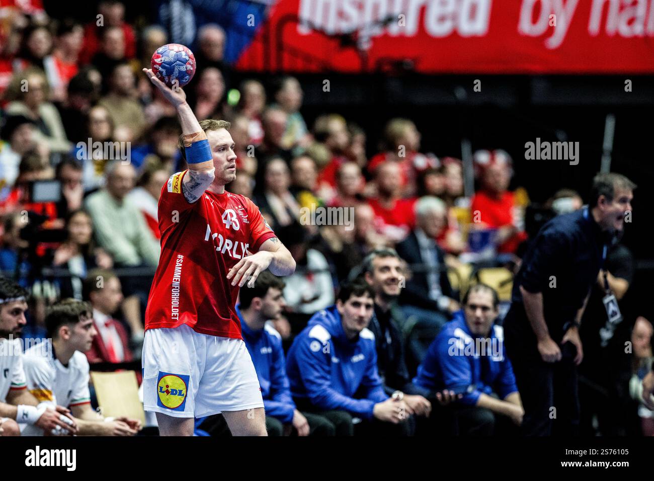 Herning, Denmark. 18th Jan, 2025. Simon Pytlick (43) of Denmark seen ...