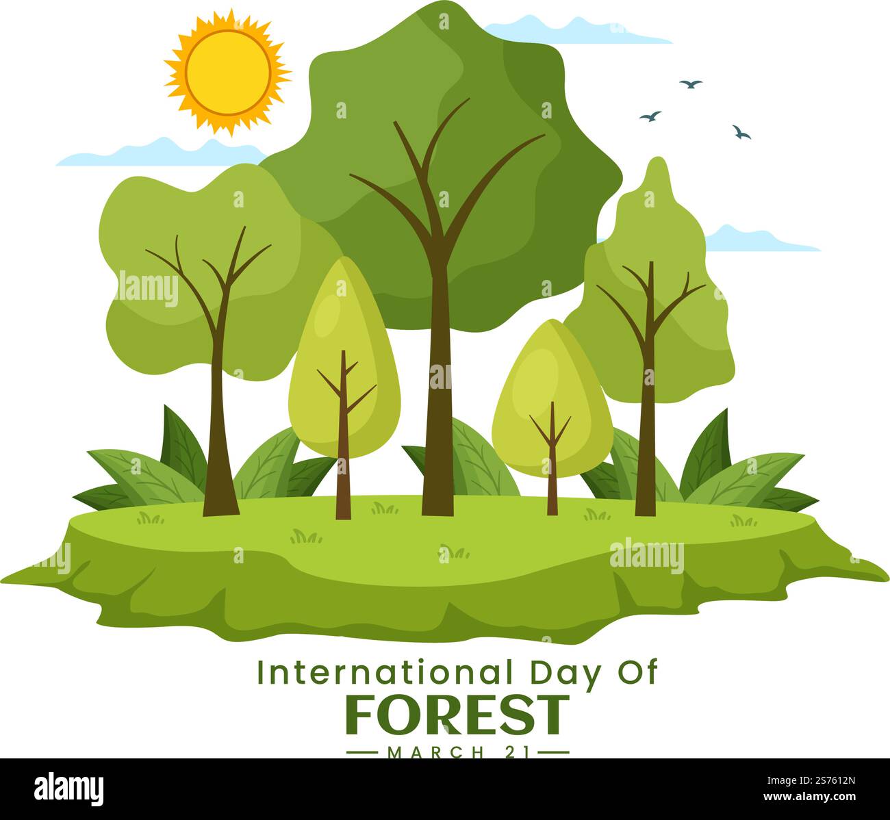 World forestry day on March 21st Illustration to Educate, Love and ...