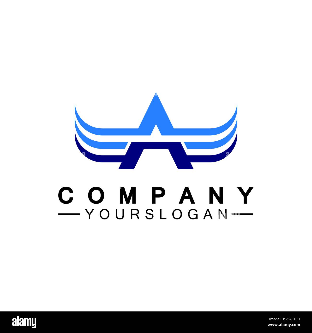 letter A wings logo vector illustration Stock Vector Image & Art - Alamy