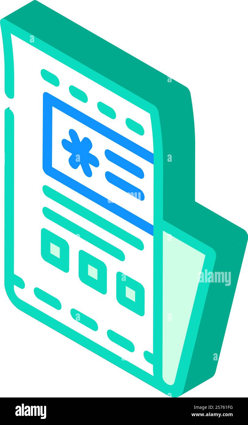 instant cold compress first aid isometric icon vector. instant cold ...